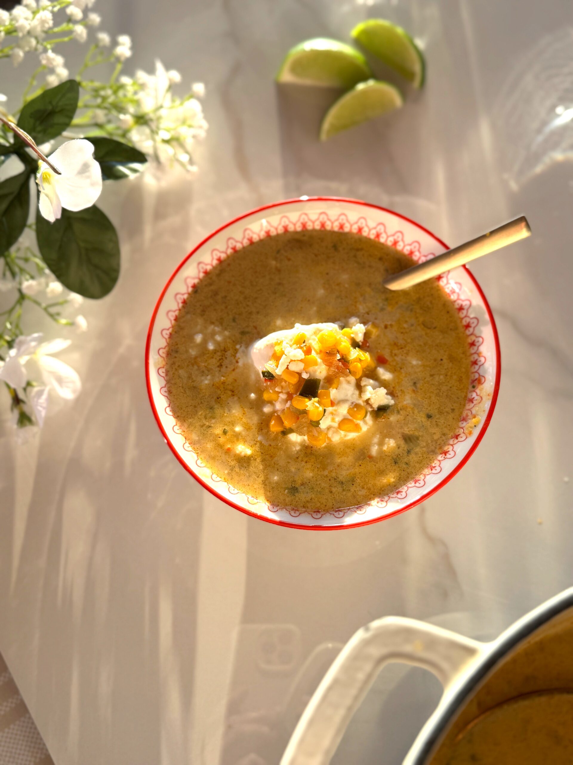Copycat Mexican Street Corn Chowder with Stovetop, Slow Cooker and ...