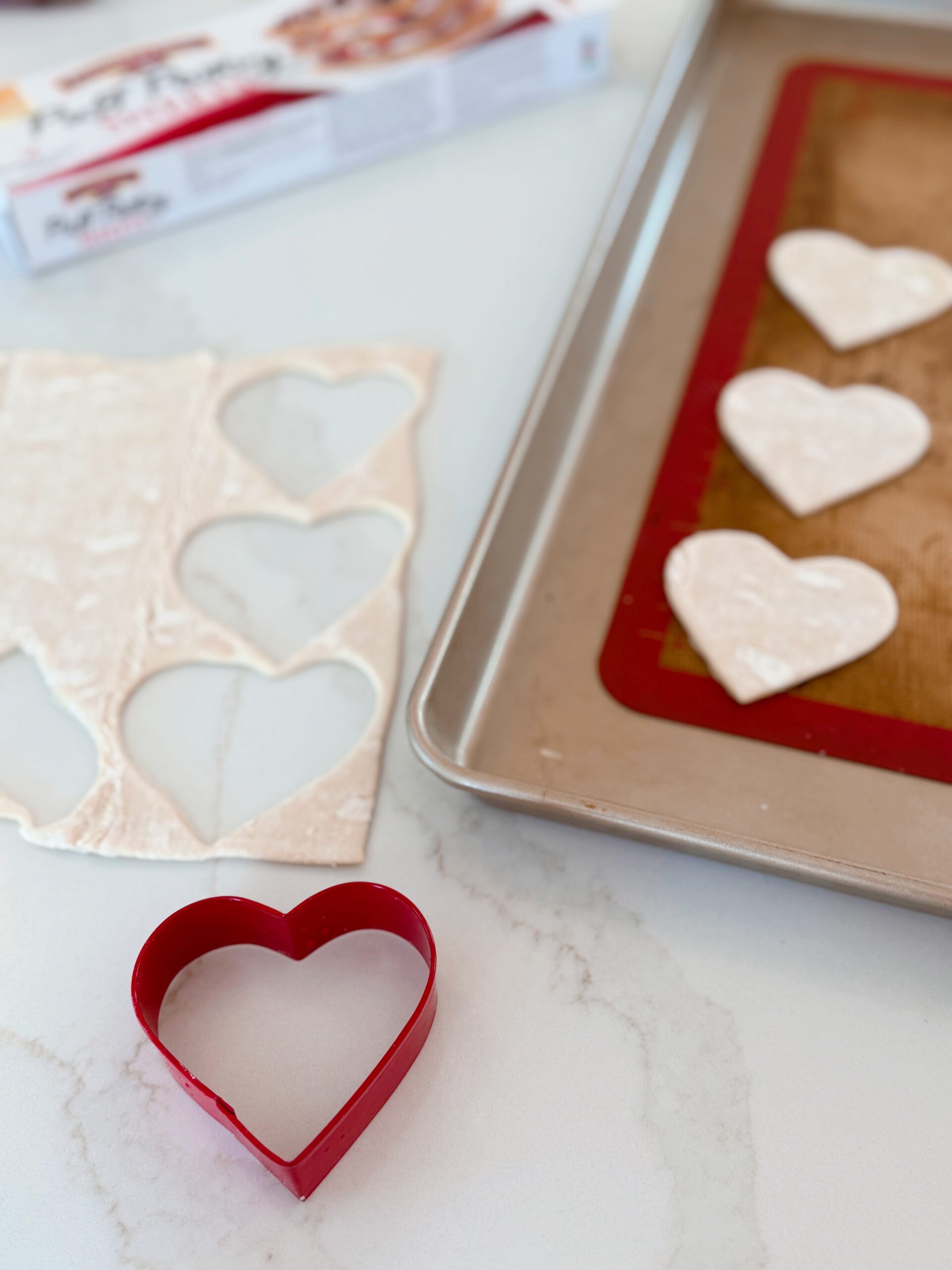 Heart Shaped Strawberry Nutella Cream Puffs Recipe - stir and gather